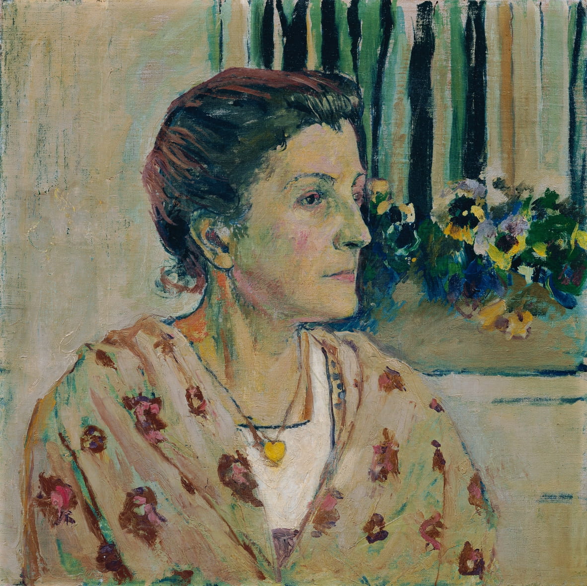 Charlotte Moser, sister of the artist by Koloman Moser