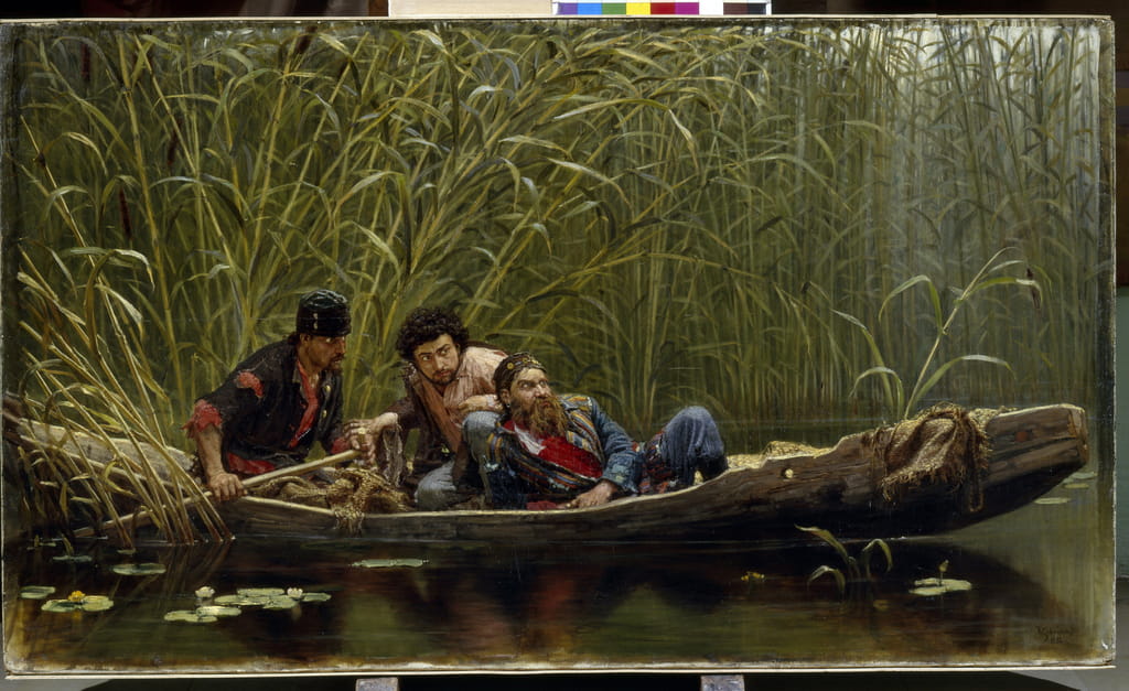 The Seedy Men. Description of three smugglers, discreetly lying in wait ...