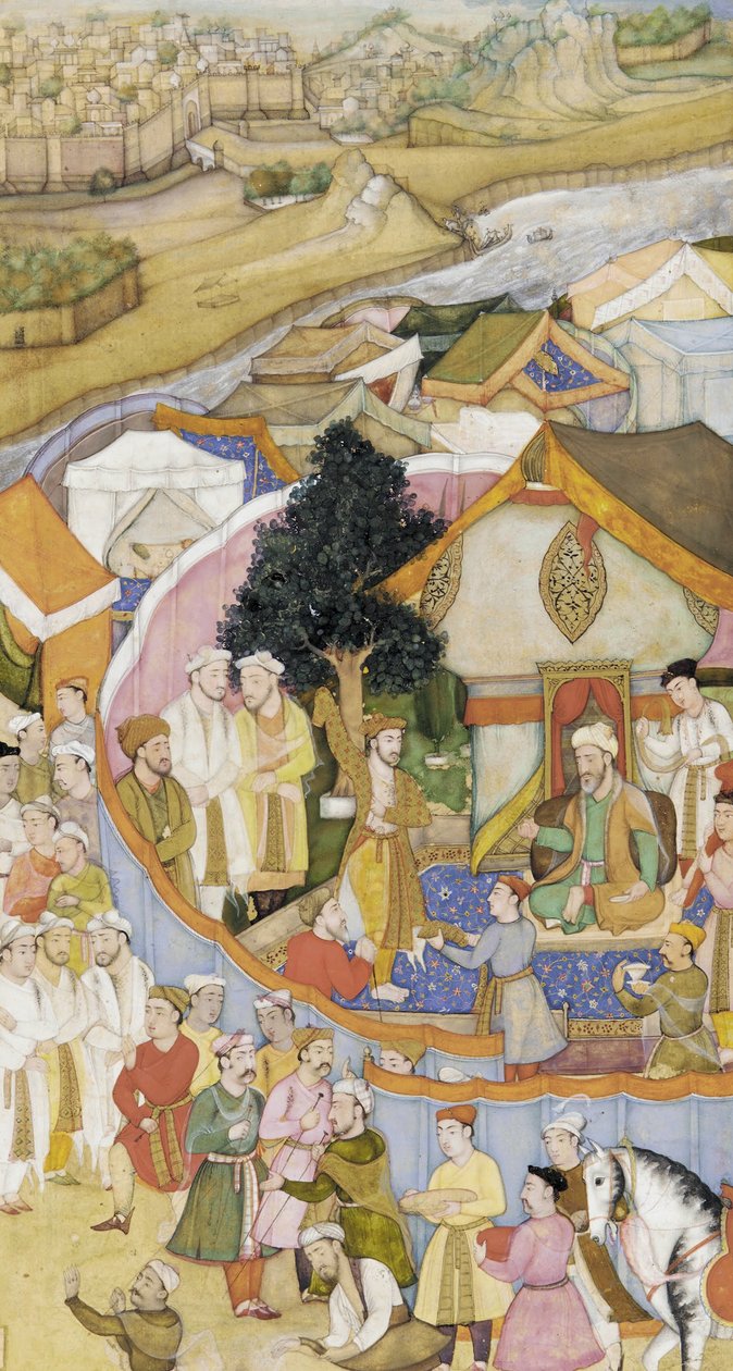Daud Receives a Robe of Honor from Munim Khan (Illustration from a ...