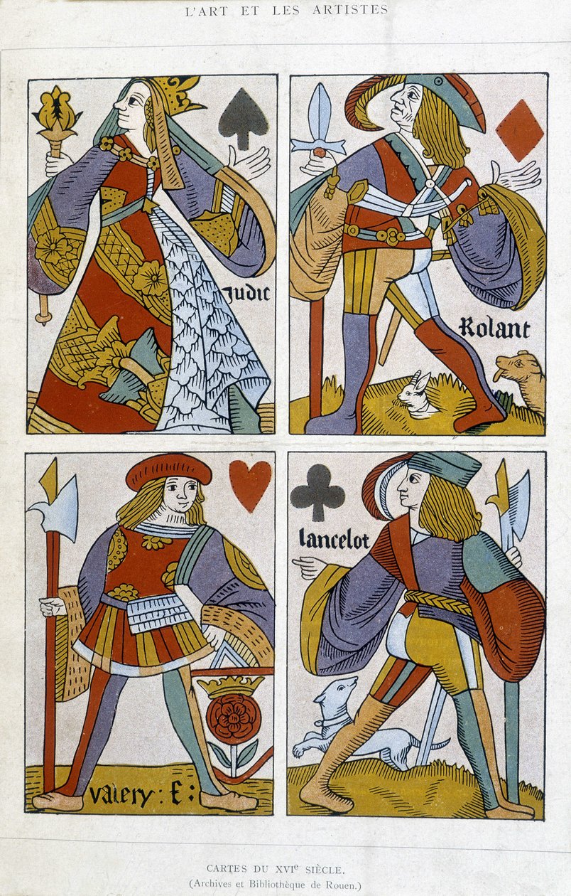 16th Century Playing Cards by (after) French School