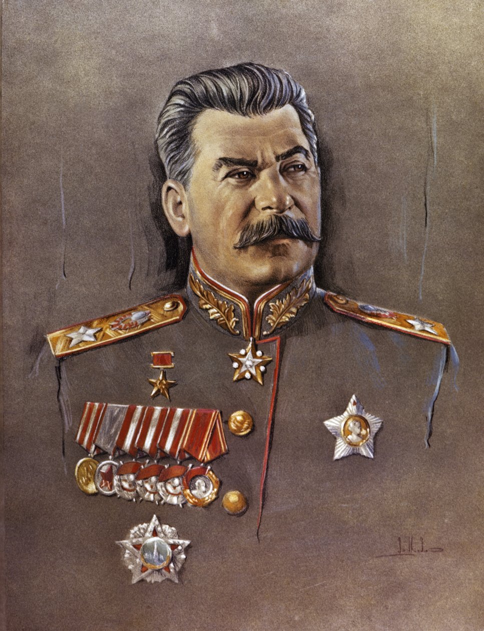 Portrait of Joseph Stalin by Unknown: Buy fine art print