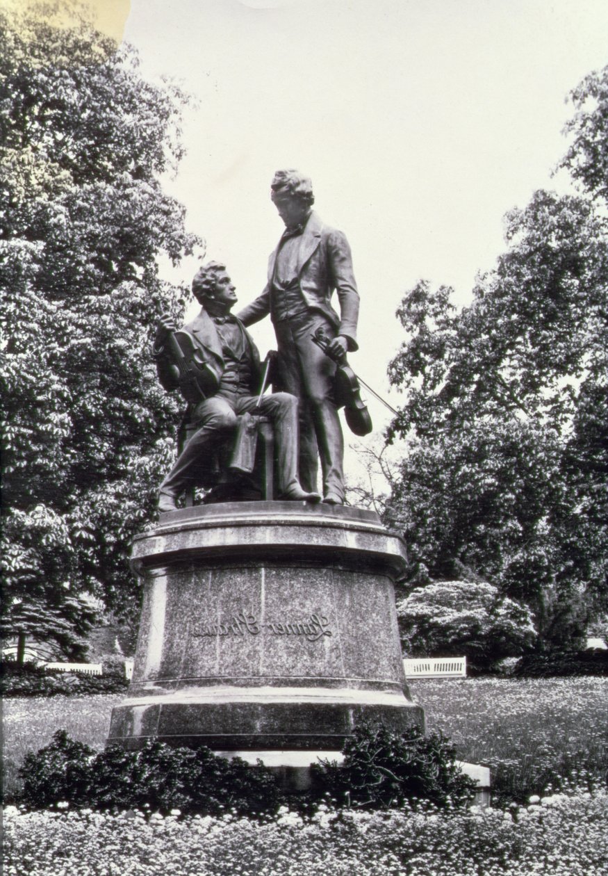 Memorial statue of Joseph Lanner and Johann Strauss the Elder