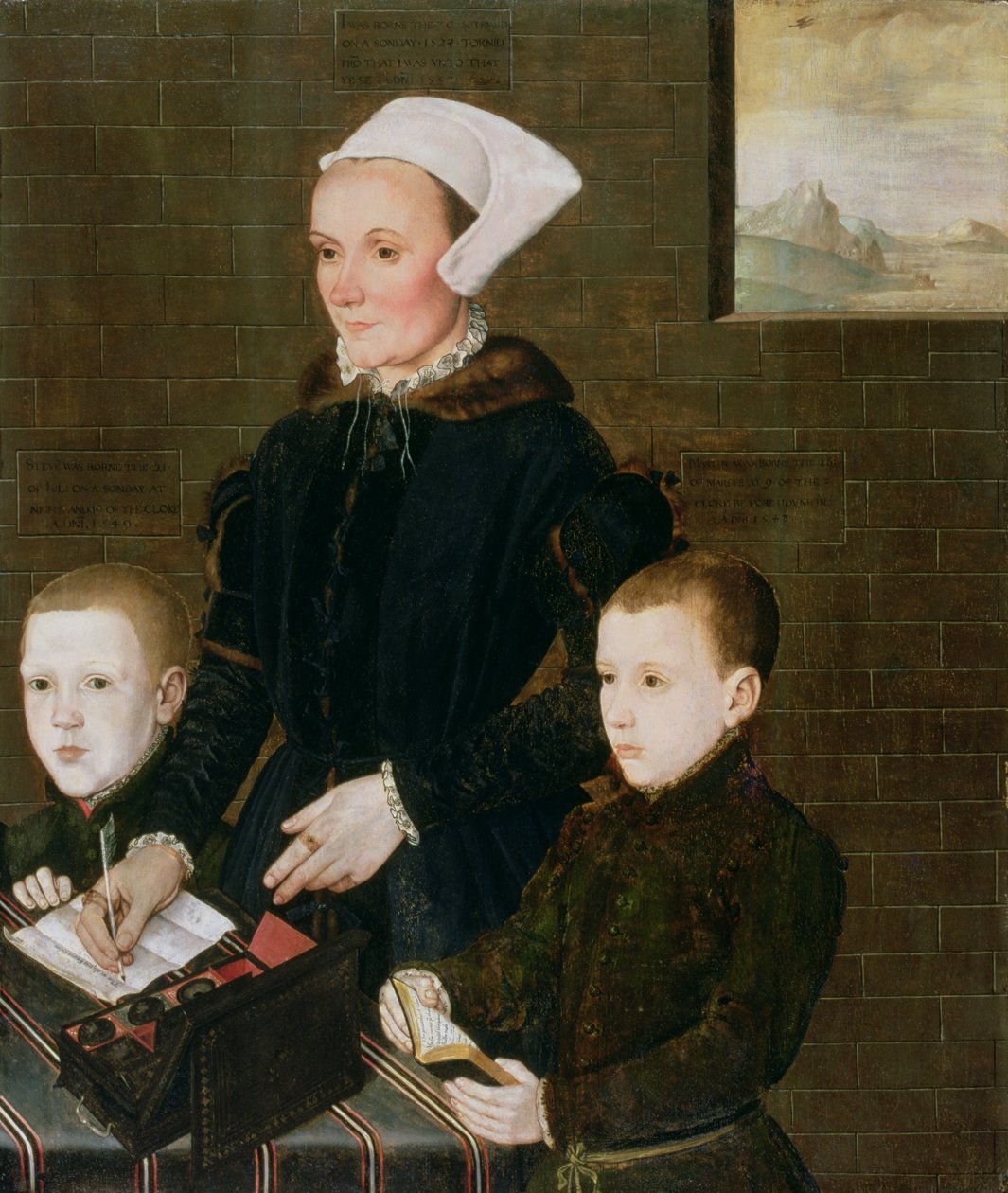 Alice Barnham and her Two Sons Martin and Steven