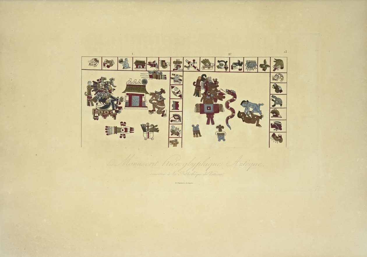 Aztec Hieroglyphic Manuscript Conserved at the Vatican Library ...
