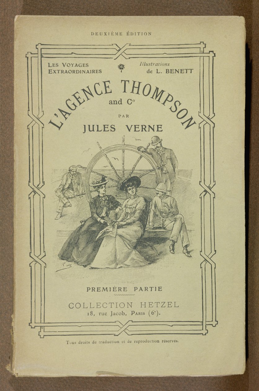 Book Cover of The Thompson Travel Agency by Jules Verne