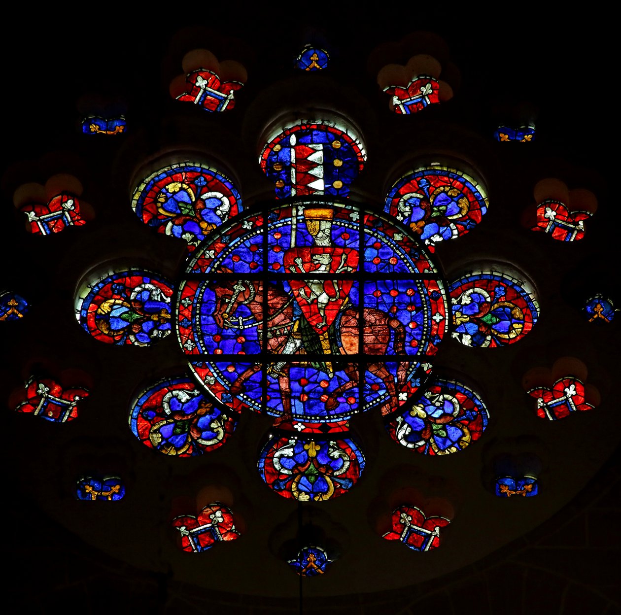 Rose Window Depicting Simon de Montfort, Chartres Cathedral