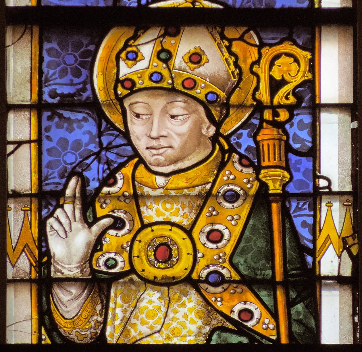Window depicting Saint Martin by French School