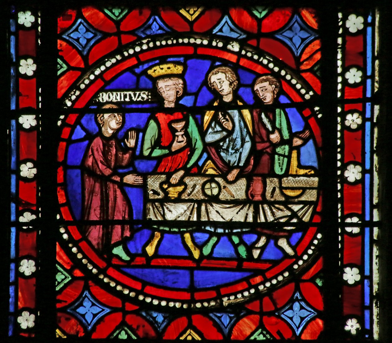 Window depicting Scene from the life of Saint Bonnet: Saint Bonnet ...
