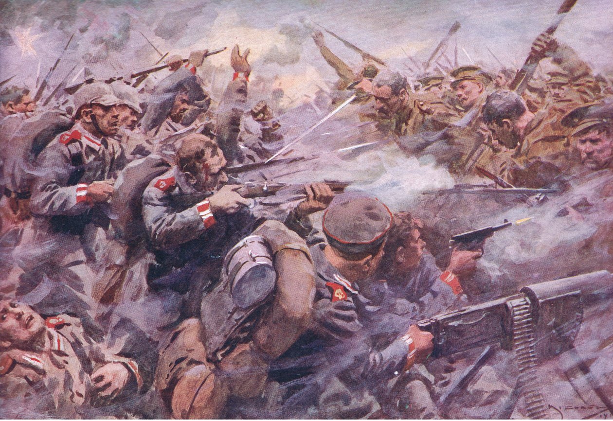 The defeat of the Prussian Guard at Zonnebeke, from History of the ...