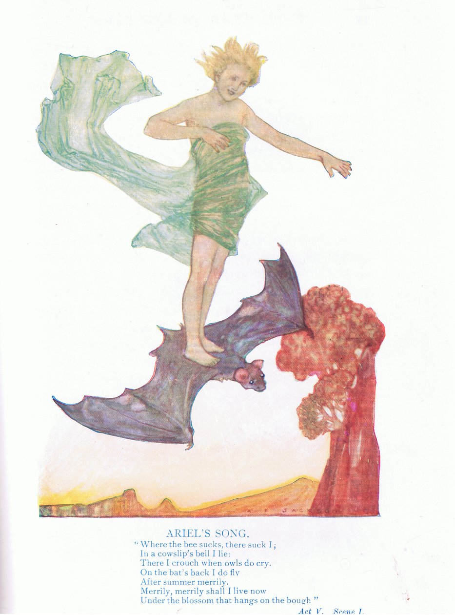 The Tempest Ariel Drawing