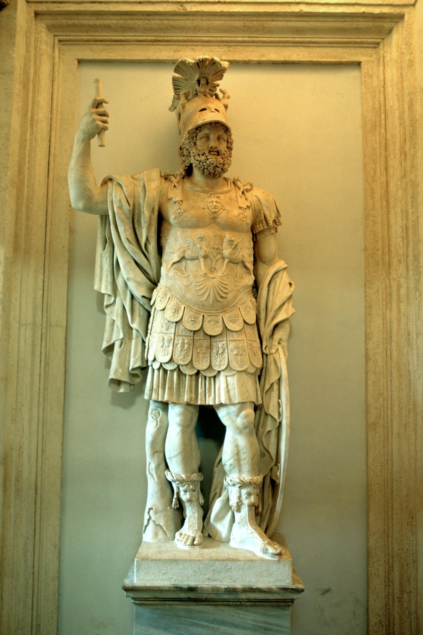 Roman Statue, Temple of Mars Ultor, Rome by A. Lorenzini
