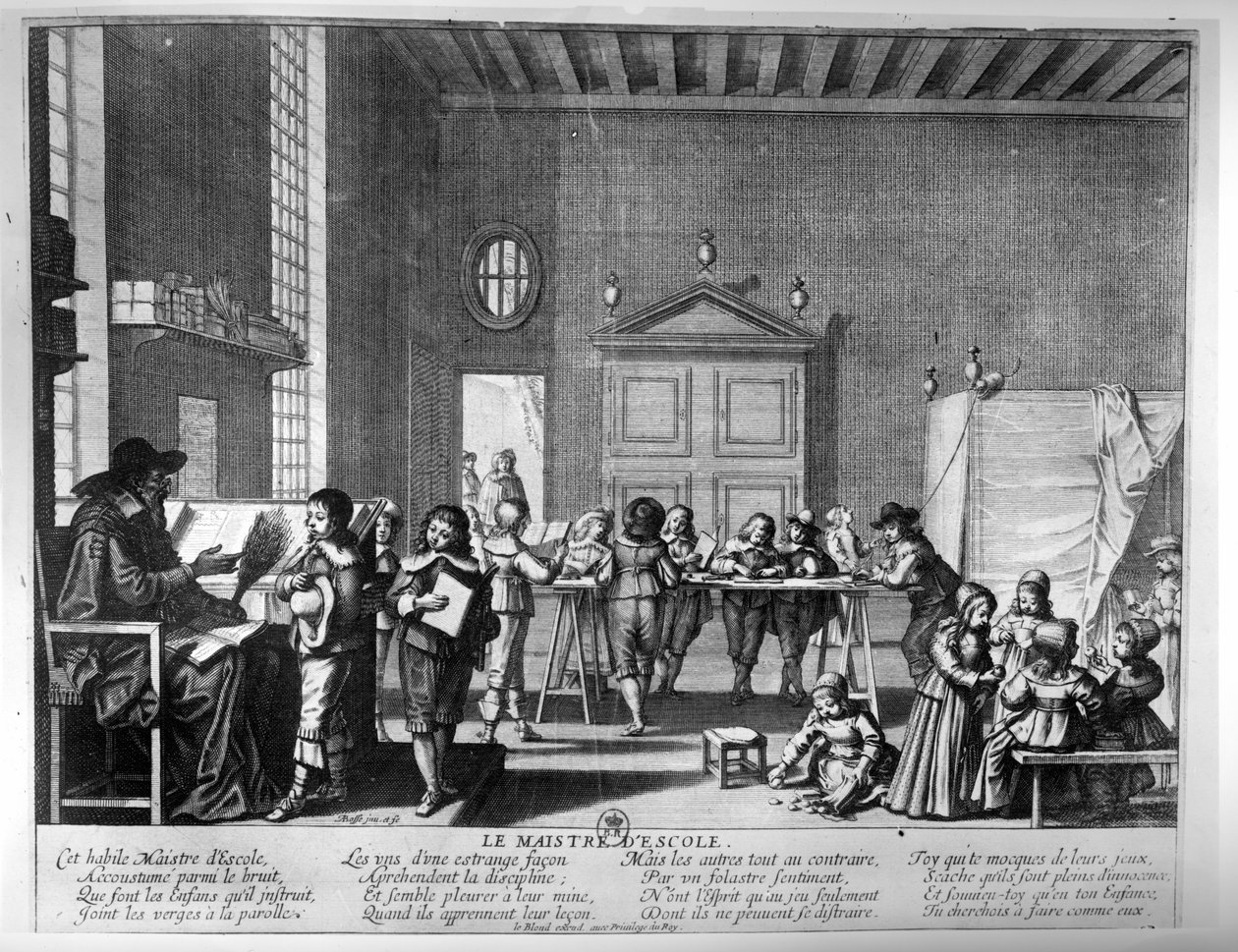 The School Master by Abraham Bosse: Buy fine art print