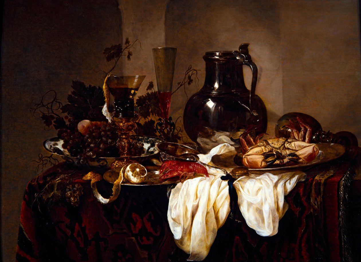 Still Life with Jug and Crustacea