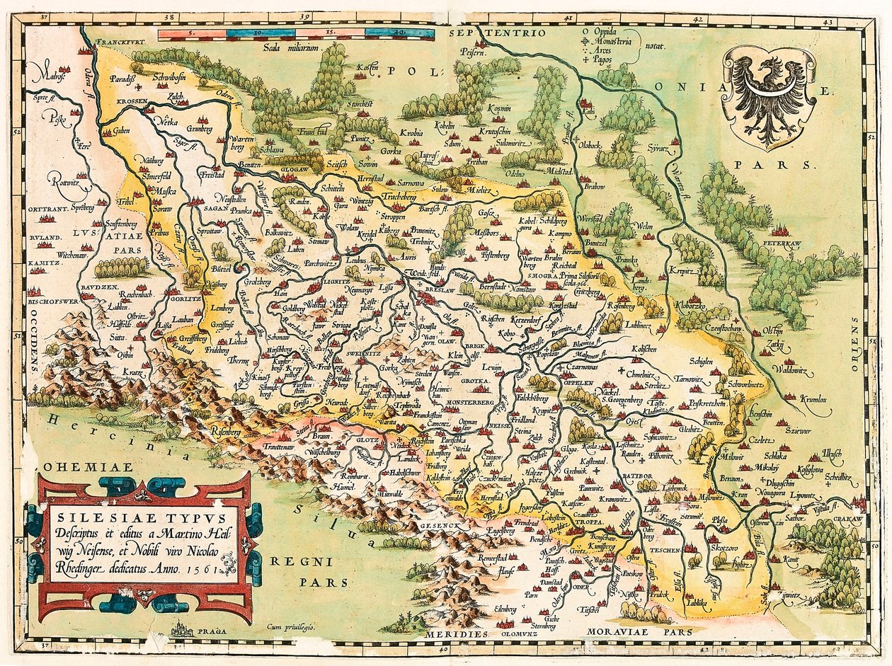 Silesia Typus Descriptio and Descriptus et Editus Martino Heilwid ...