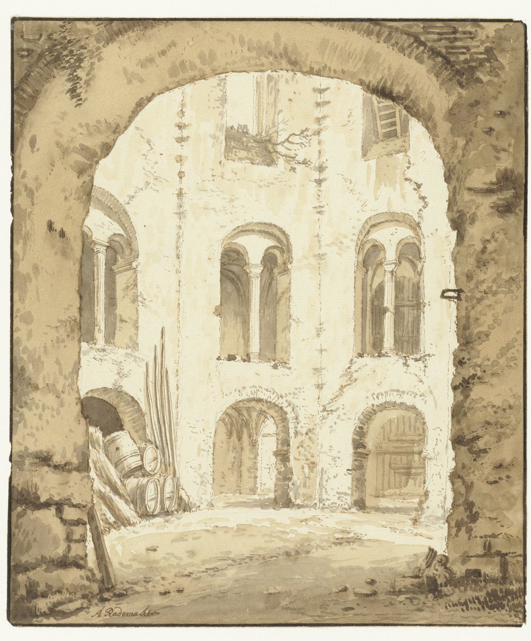View of the Chapel of the Valkhof in Nijmegen