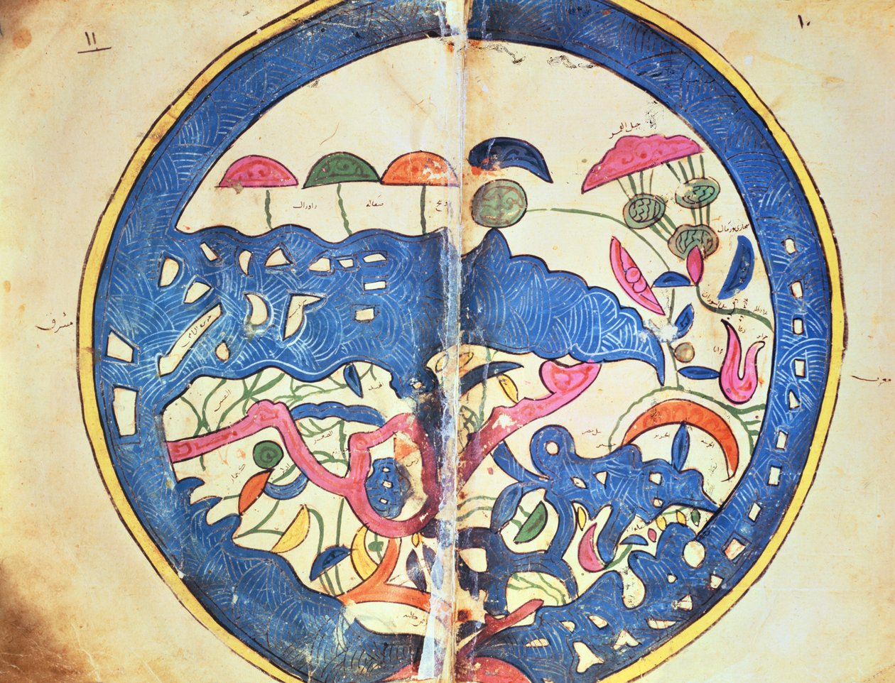 Map of Egypt by Abu Muhammad Al-Idrisi or Edrisi