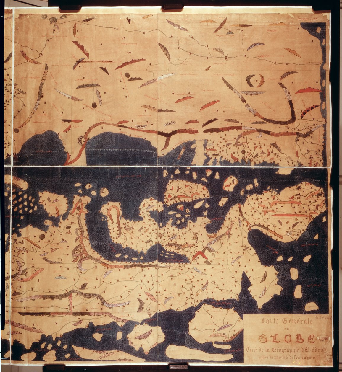 Map of the Mediterranean, Europe and Africa, 1300