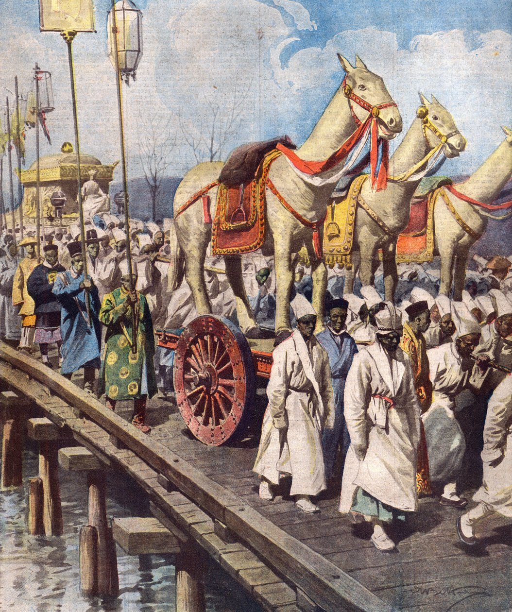 Funeral Procession of Gojong, Emperor Gwangmu of the Korean Empire in ...