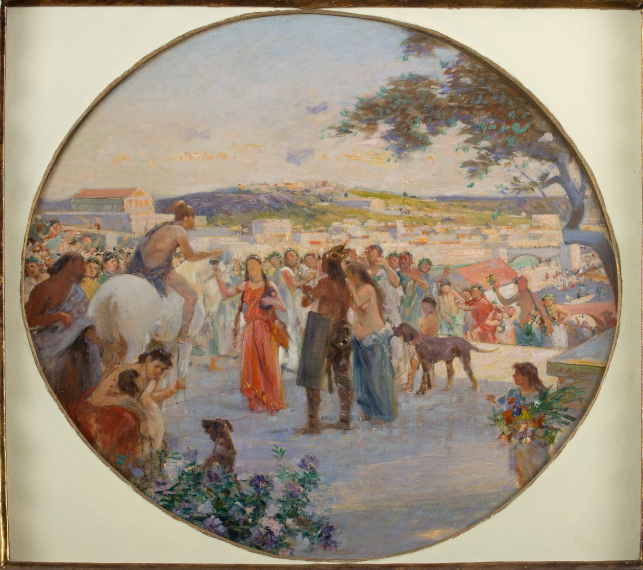 Spring Celebration in Ancient Rome by Achille Boschi