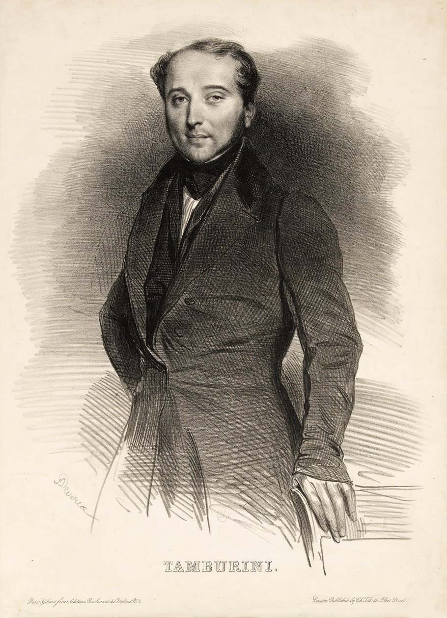 Portrait of the Opera Singer Antonio Tamburini