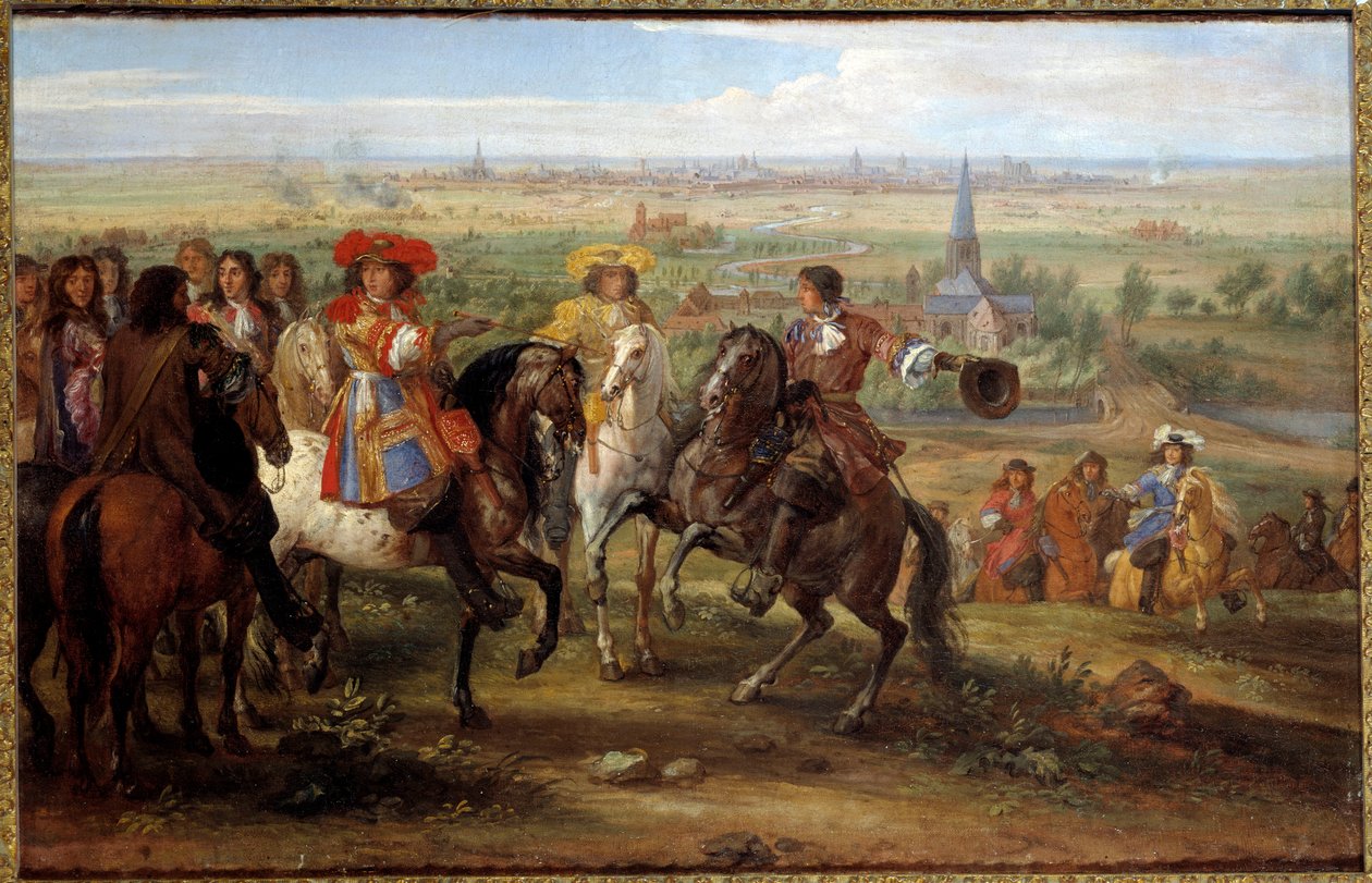 King Louis XIV at the Siege of Lille Facing the Priory of Fives, August ...