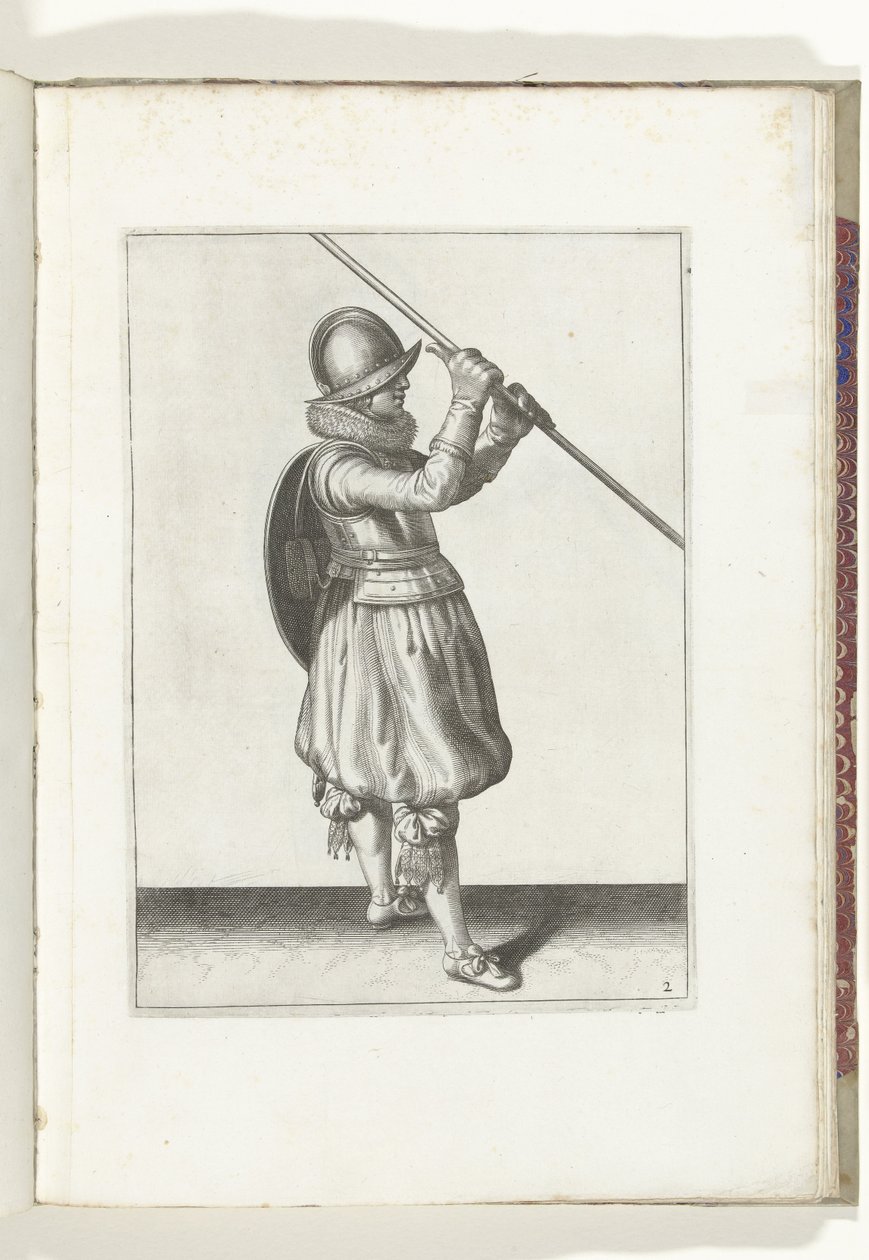 The Exercise with Shield and Pike: The Soldier with the Pike Diagonally ...