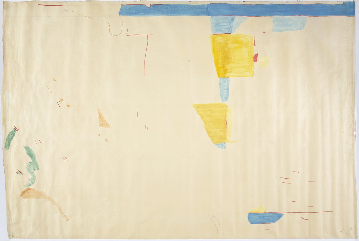 Tracing of a Painting from the Central Panel, East Wall, Upper Temple ...