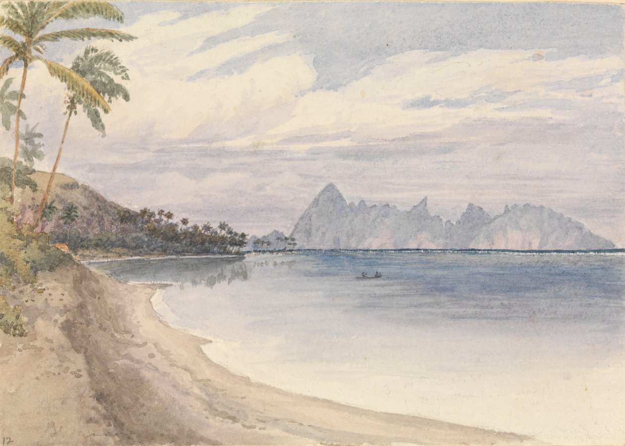 Eimeo [Moorea] from near Papeiti [Tahiti, Society Islands], Aug 25th 1849