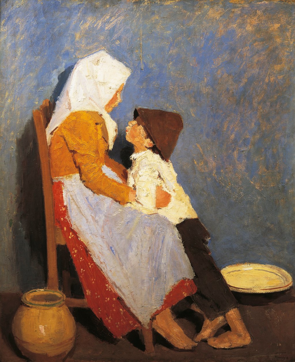 Brother and Sister by Adolf Fenyes: Buy fine art print