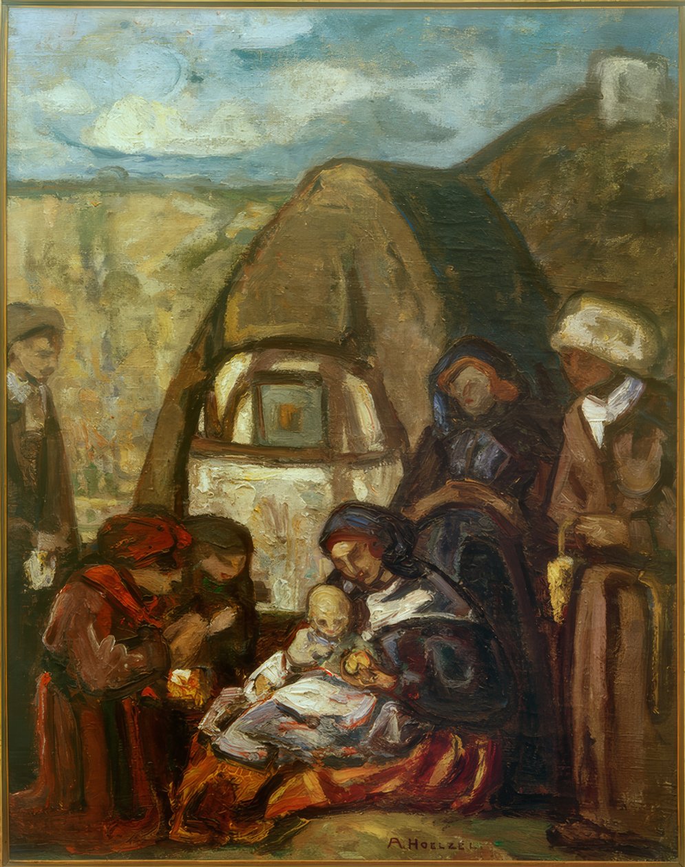 Adoration by Adolf Holzel: Highest-quality art reproduction