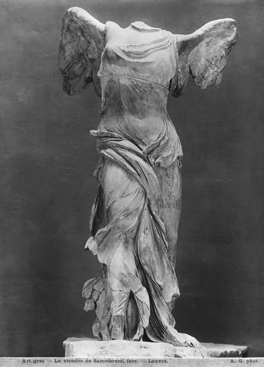 View of the Victory of Samothrace in the Louvre museum