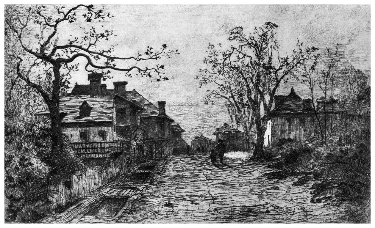 Village of Artemare by Adolphe Appian: Buy fine art print