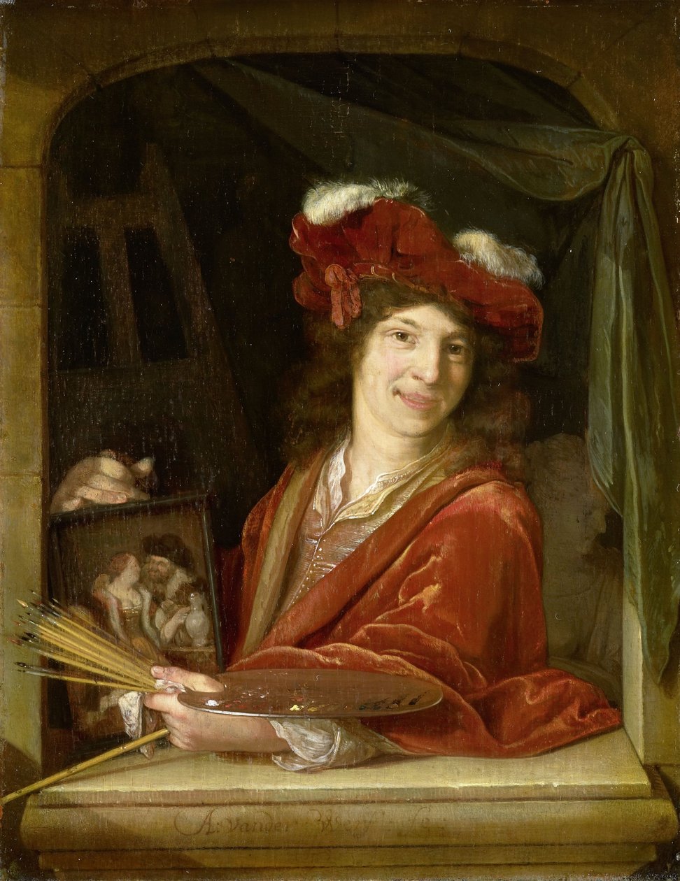 A Young Painter by Adriaan van der Werff: Fine art print
