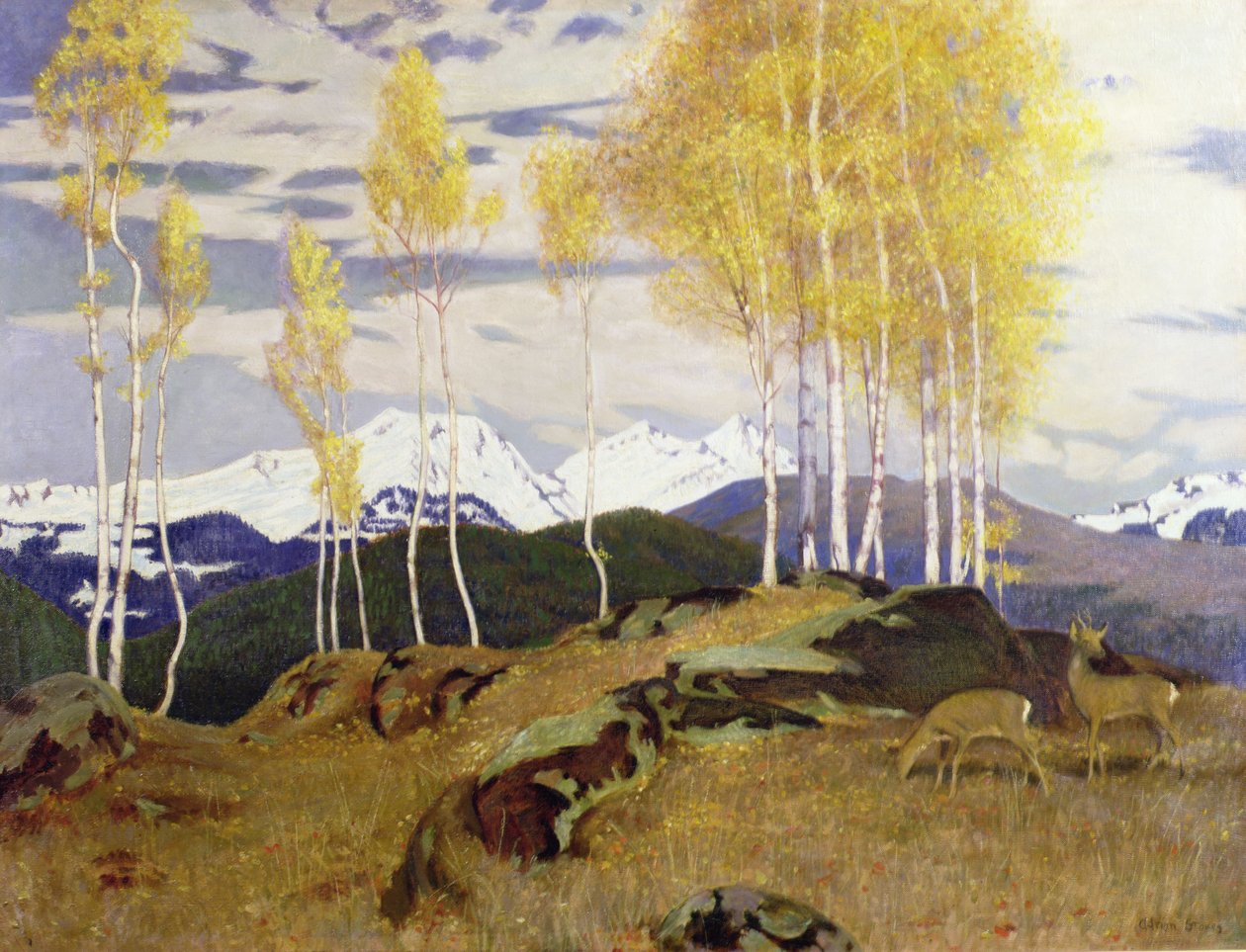 Autumn in the Mountains by Adrian Scott Stokes