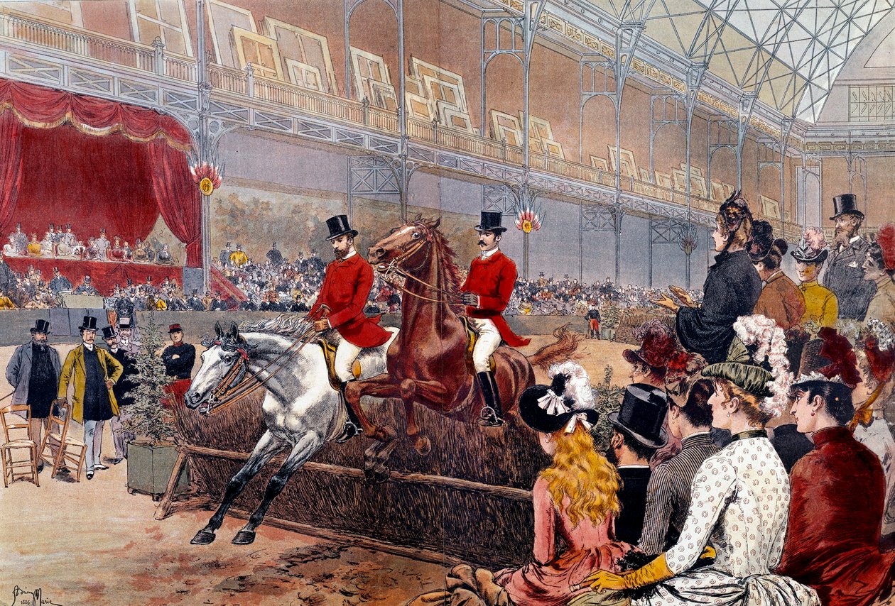 Horse Racing: Hedge Jumping by Adrien Emmanuel Marie