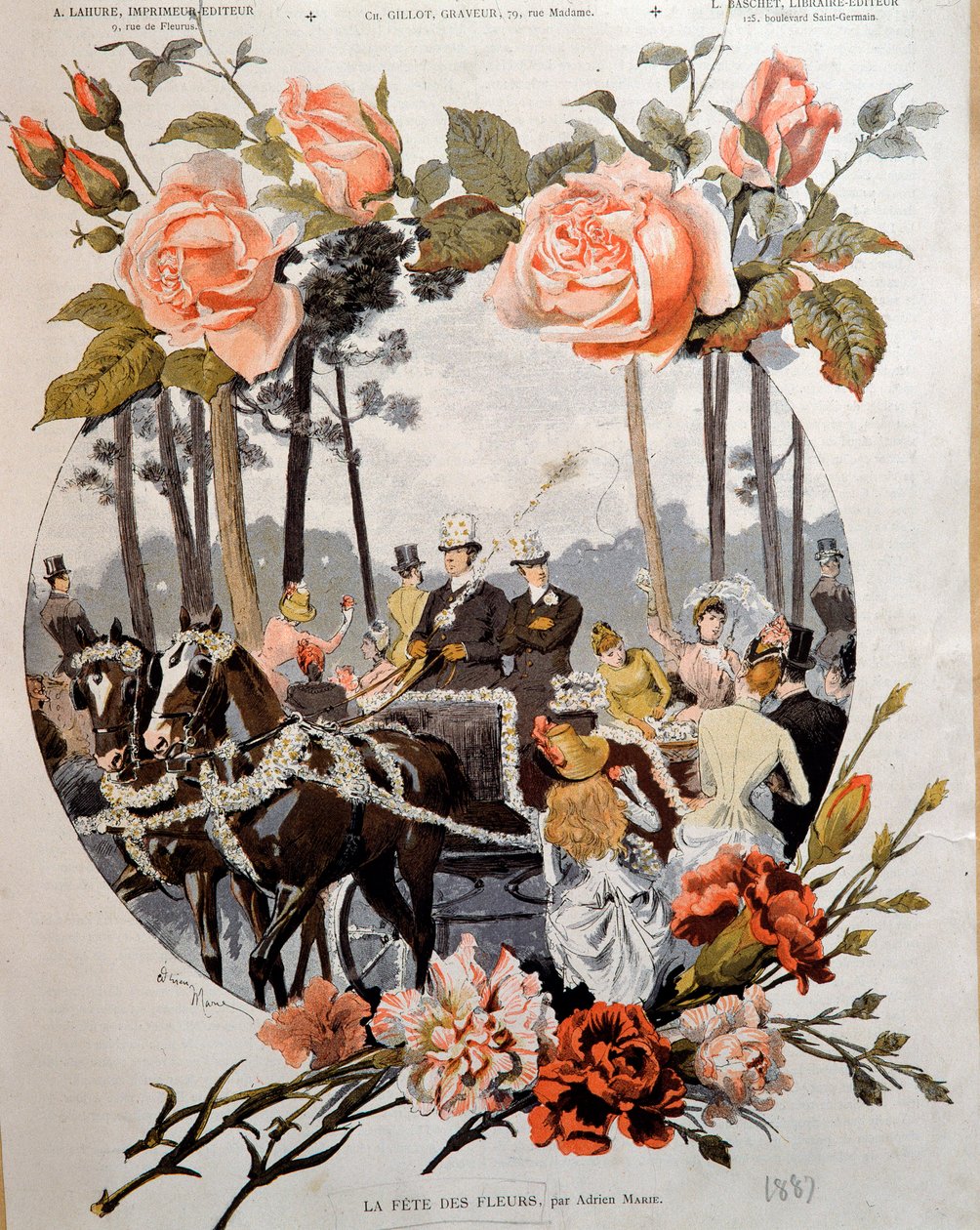 La Fete des Fleurs by Adrien Emmanuel Marie