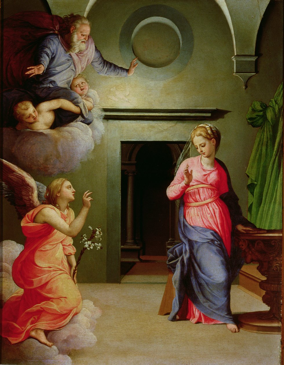 The Annunciation by Agnolo Bronzino: Buy fine art print