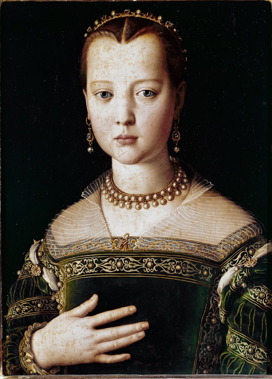 Portrait of Maria de Medici by Agnolo Bronzino
