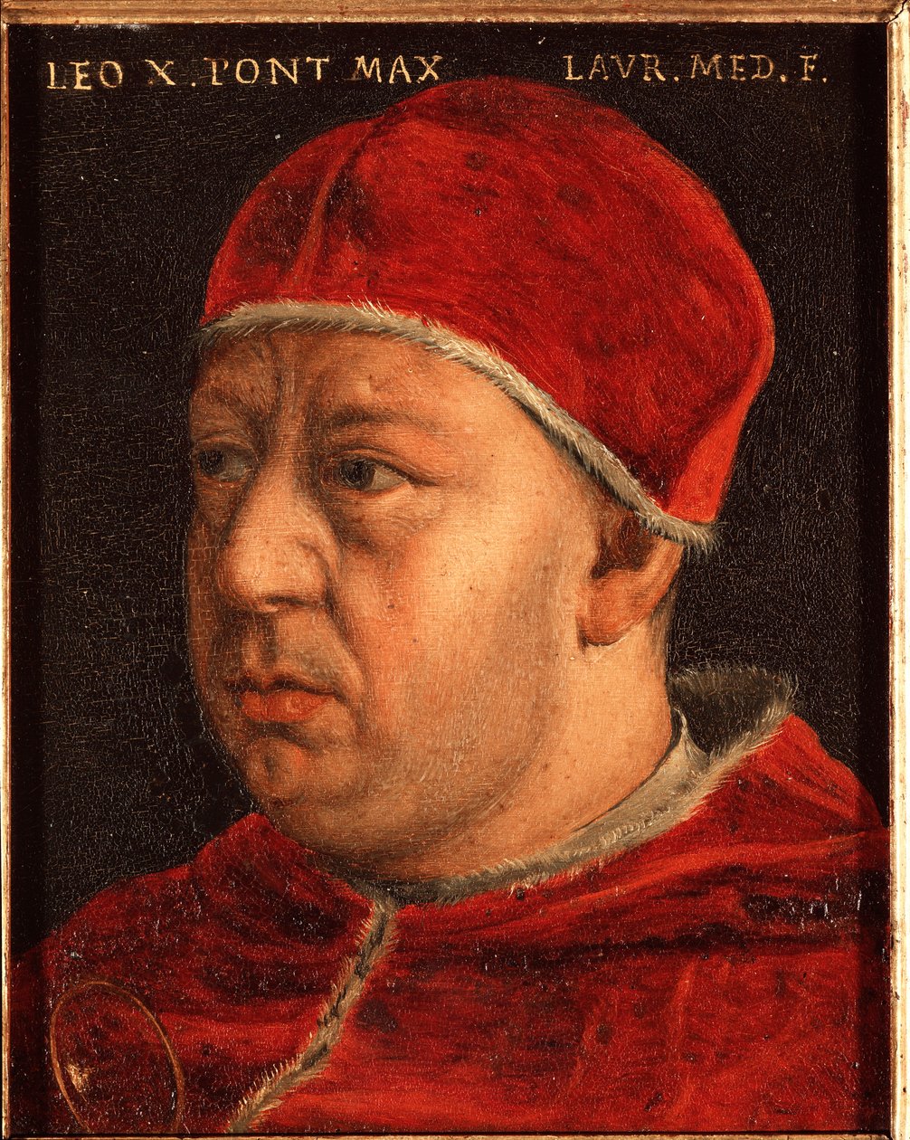 Portrait of Pope Leo X (John of Medici) by Agnolo Bronzino