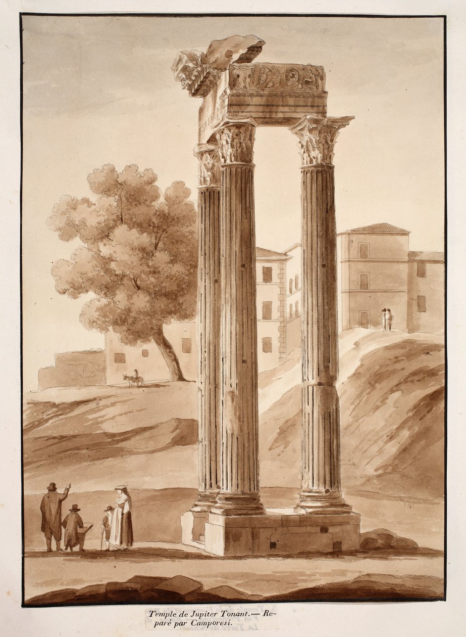 The Temple of Jupiter Tonans - Restored by Camporesi