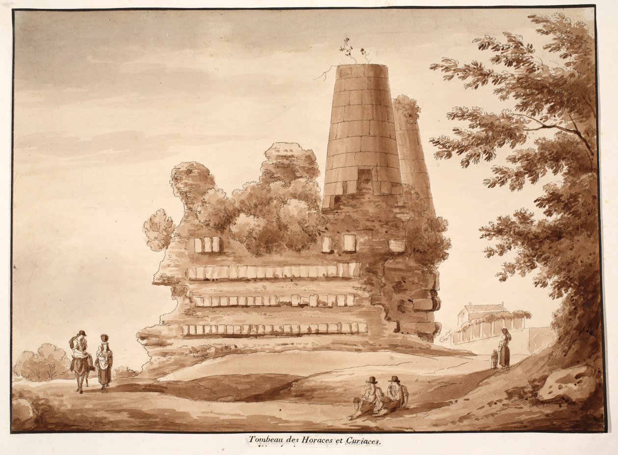 The Tomb of the Horatii and Curiatii by Agostino Tofanelli