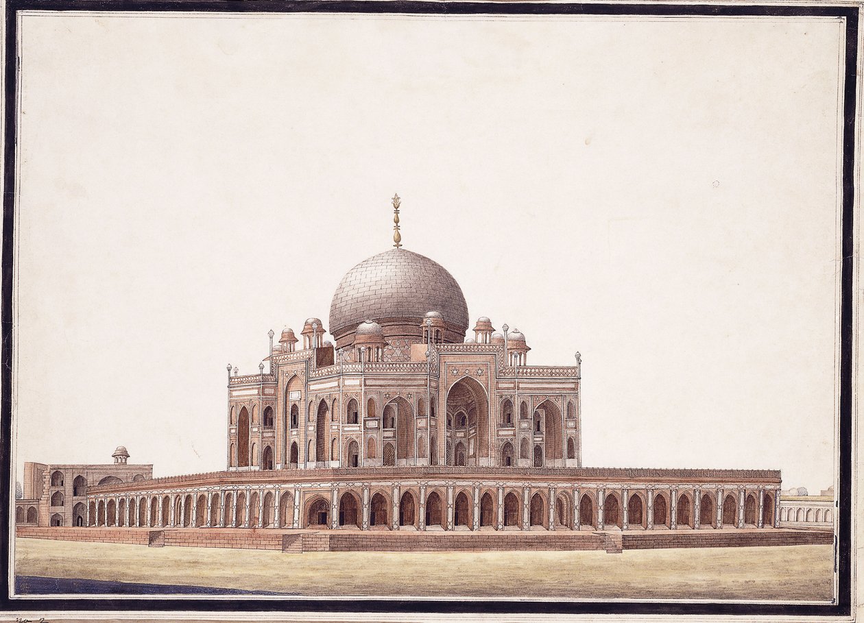 The Tomb of Humayun by Agra School: Buy fine art print