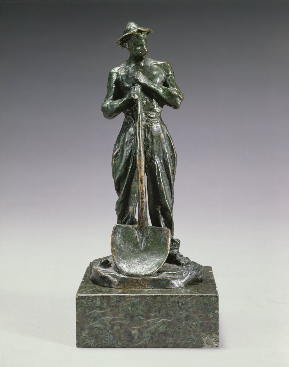 Workman with Shovel by Aime Jules Dalou: Fine art print