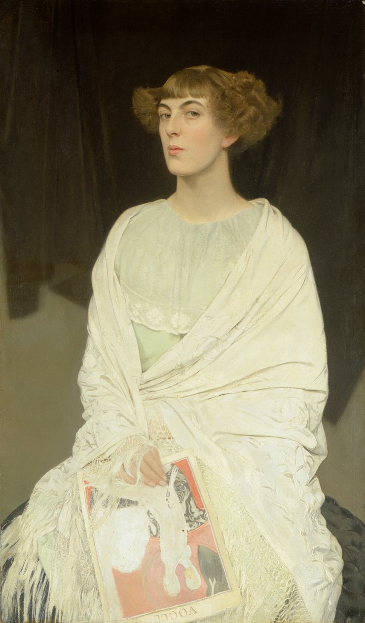 Isabella Holding Vogue, 1928 by Alan Beeton: Fine art print