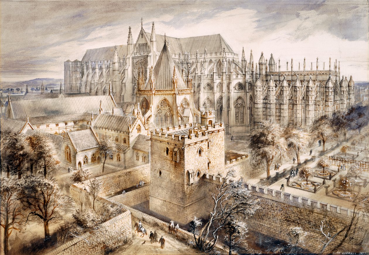 Jewel Tower, London by Alan Ernest Sorrell: Fine art print