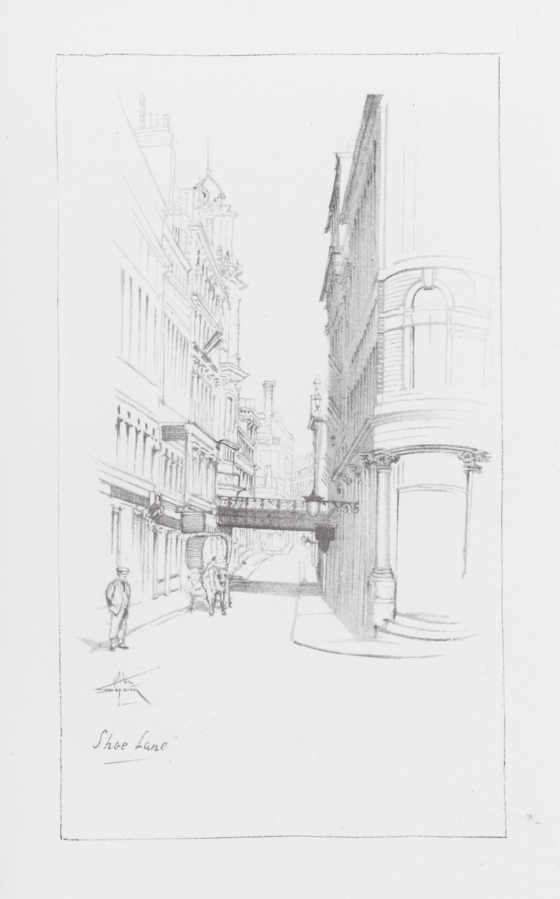 London Lanes: Shoe Lane by Alan Stapleton: Fine art print