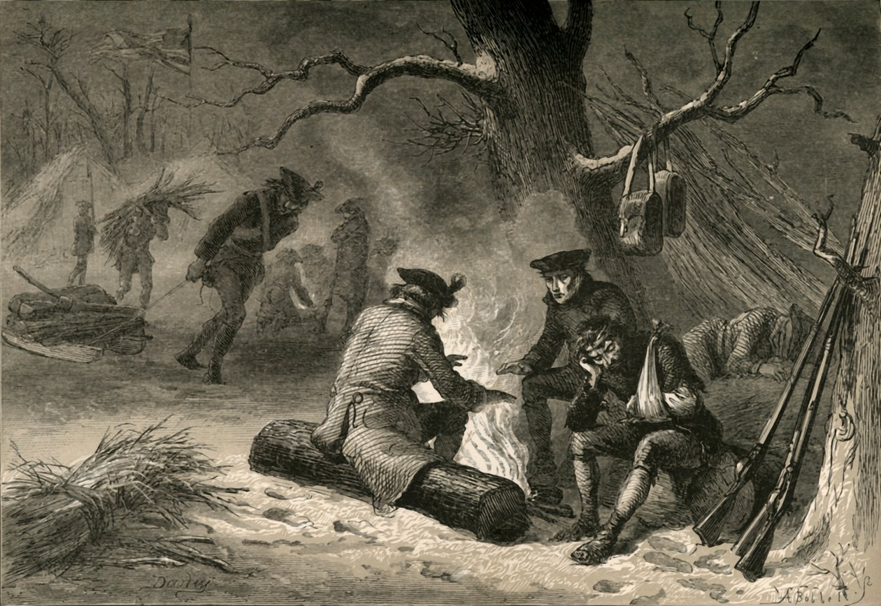 The American Troops at Valley Forge by Albert Bobbett