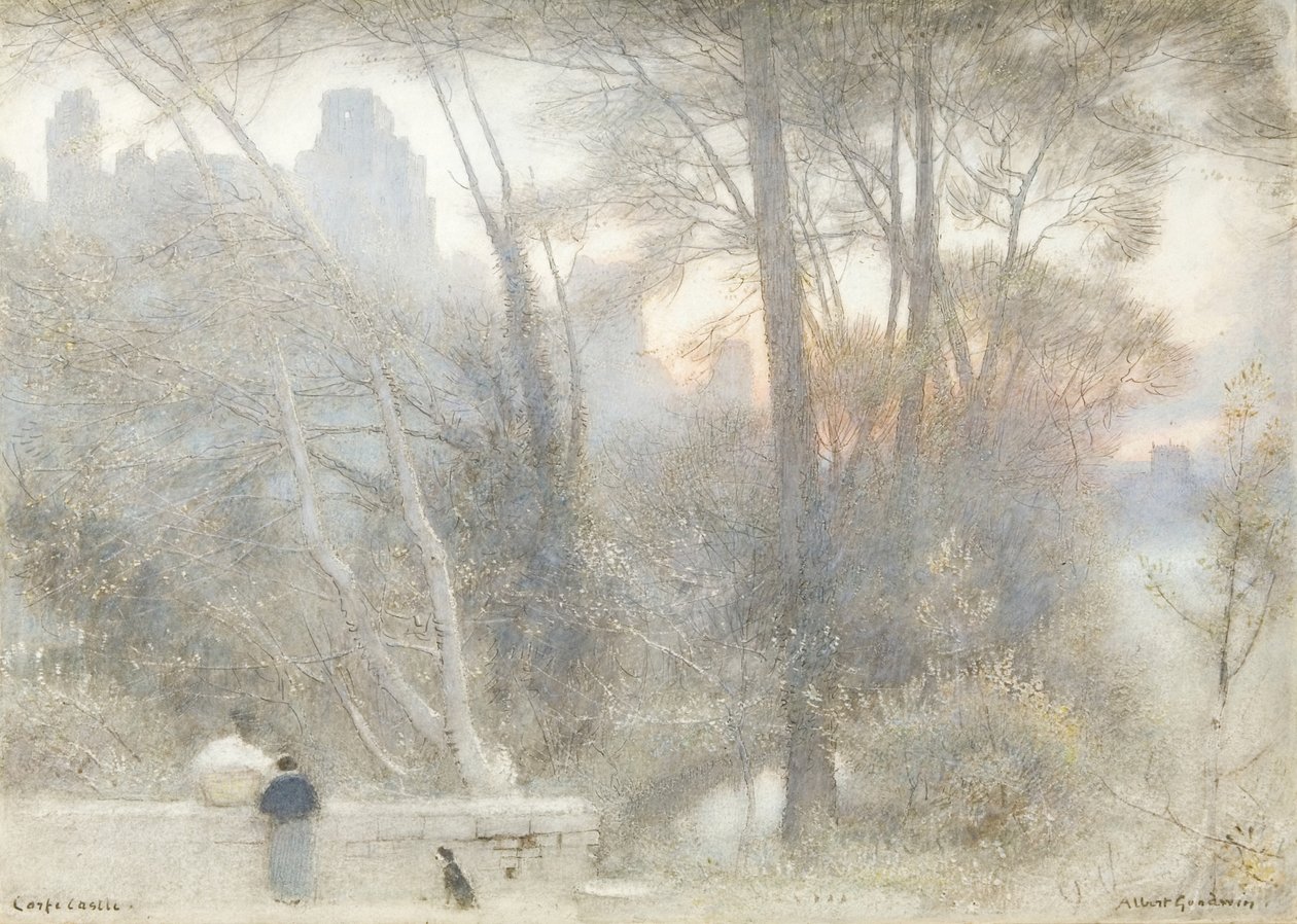 Corfe Castle by Albert Goodwin: Buy fine art print