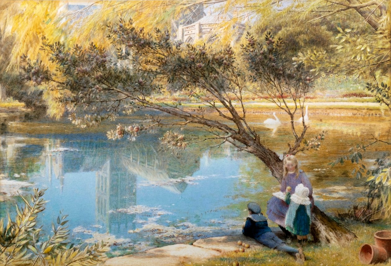 Wells by Albert Goodwin: Highest-quality art reproduction