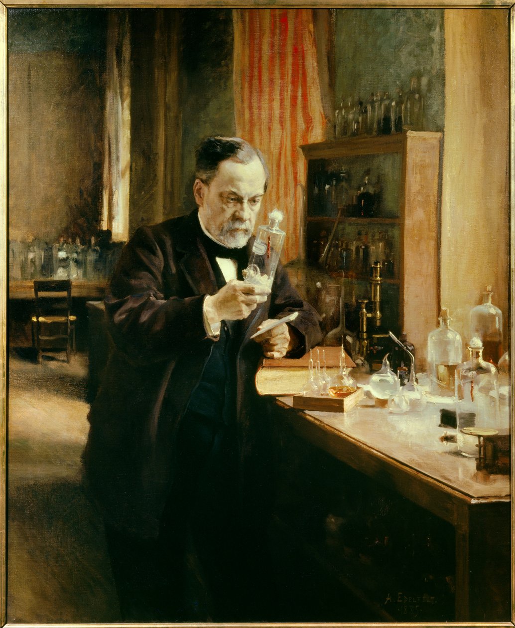Portrait of Louis Pasteur in His Laboratory